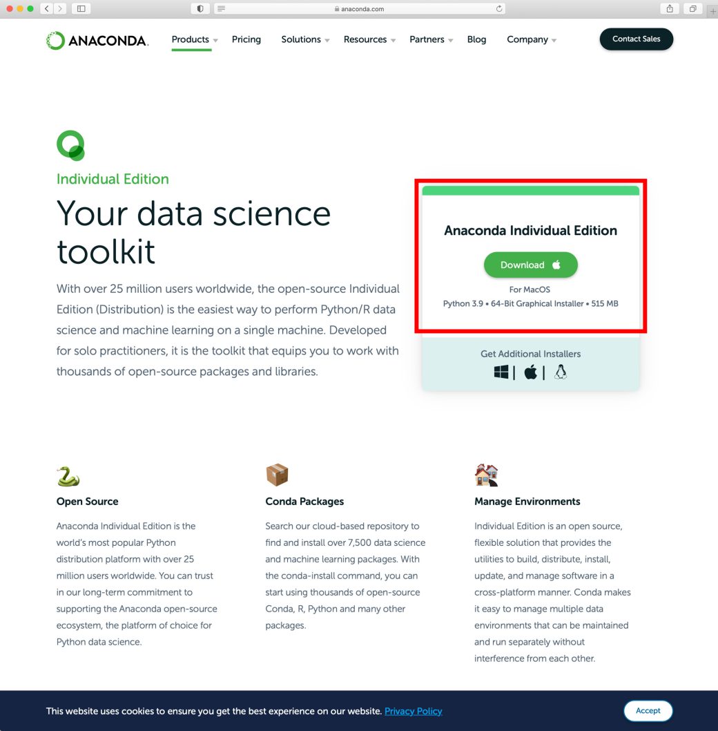 Anaconda Pythonのインストールと仮想環境の作成 for Mac | Oval Design Studio