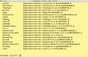 Anaconda Pythonにモジュール(numpy, matplotlib)をインストールする for Mac | Oval Design Studio