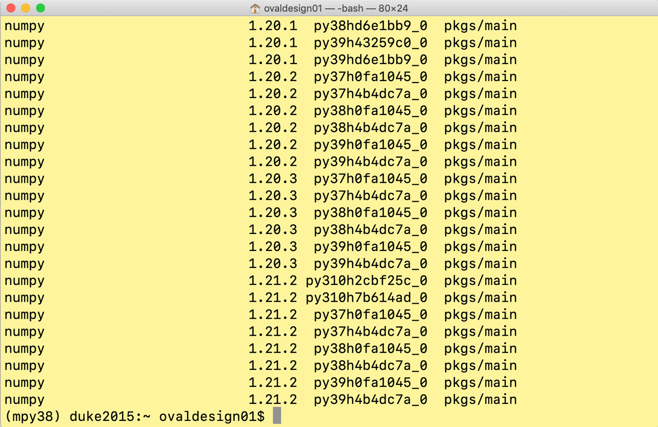 Anaconda Pythonにモジュール(numpy, matplotlib)をインストールする for Mac | Oval Design ...