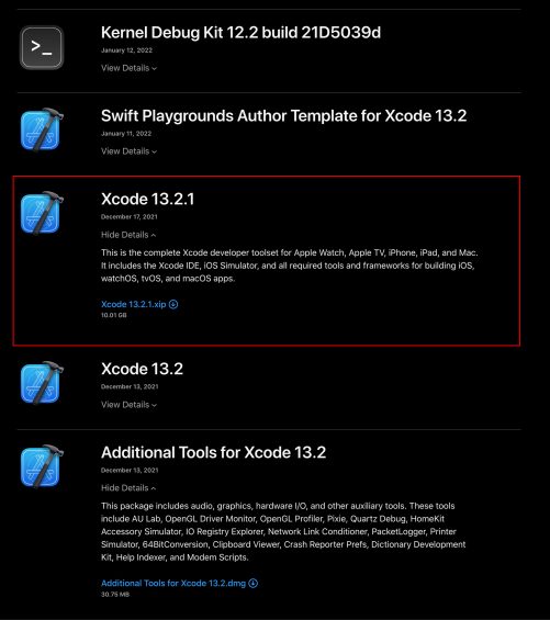 古いバージョンのMac OSに過去のバージョンのXcodeをインストールする手順 | Oval Design Studio
